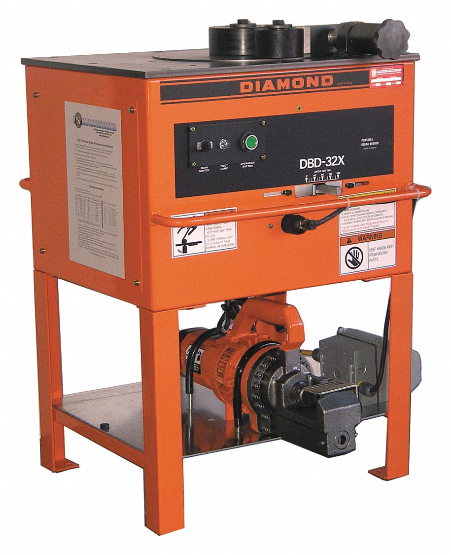 BN PRODUCTS USA, #8 Max. Cut Size, #9 Max. Bend Size, Portable Rebar Bender Combo - 56HF15|DBC ...