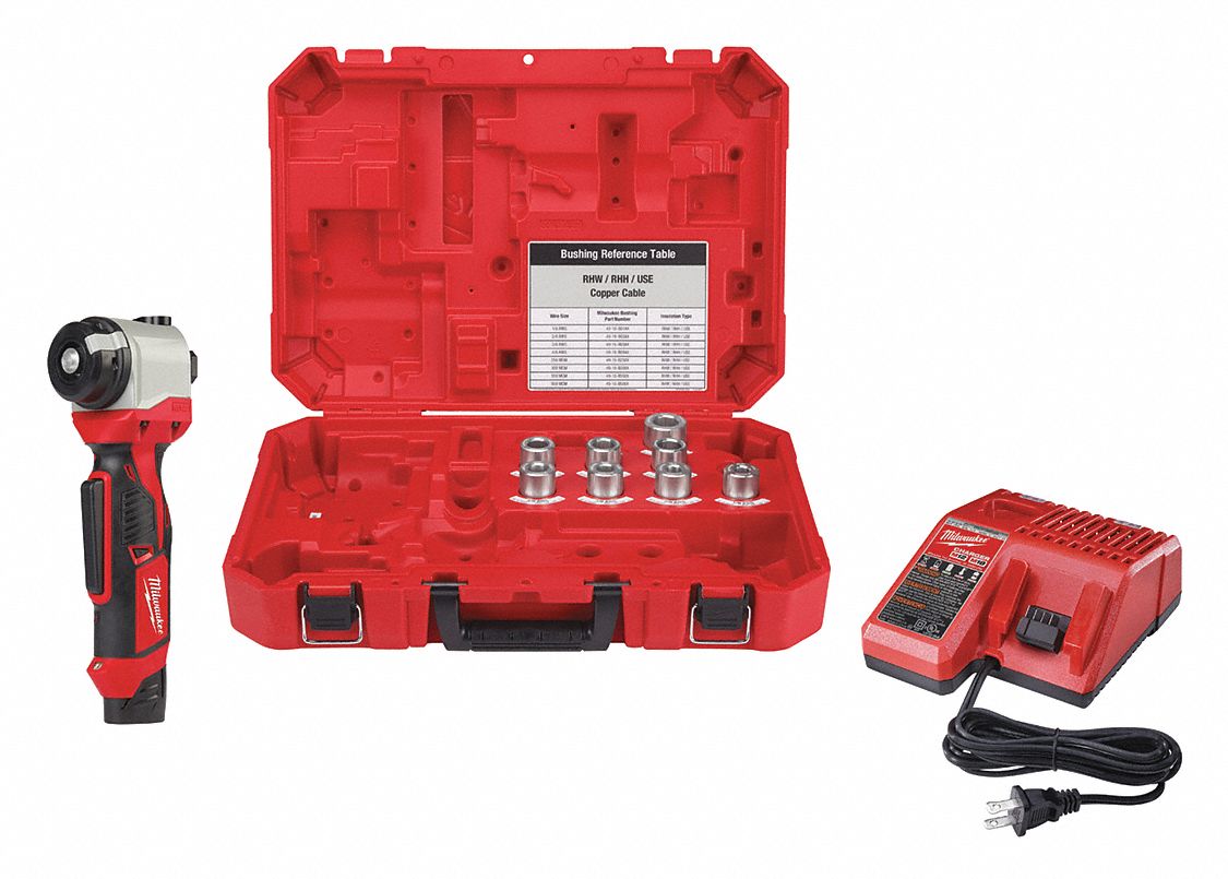 MILWAUKEE Cable Stripper Kit, Copper/Aluminum Cable - 56HF50|2435X-21 ...