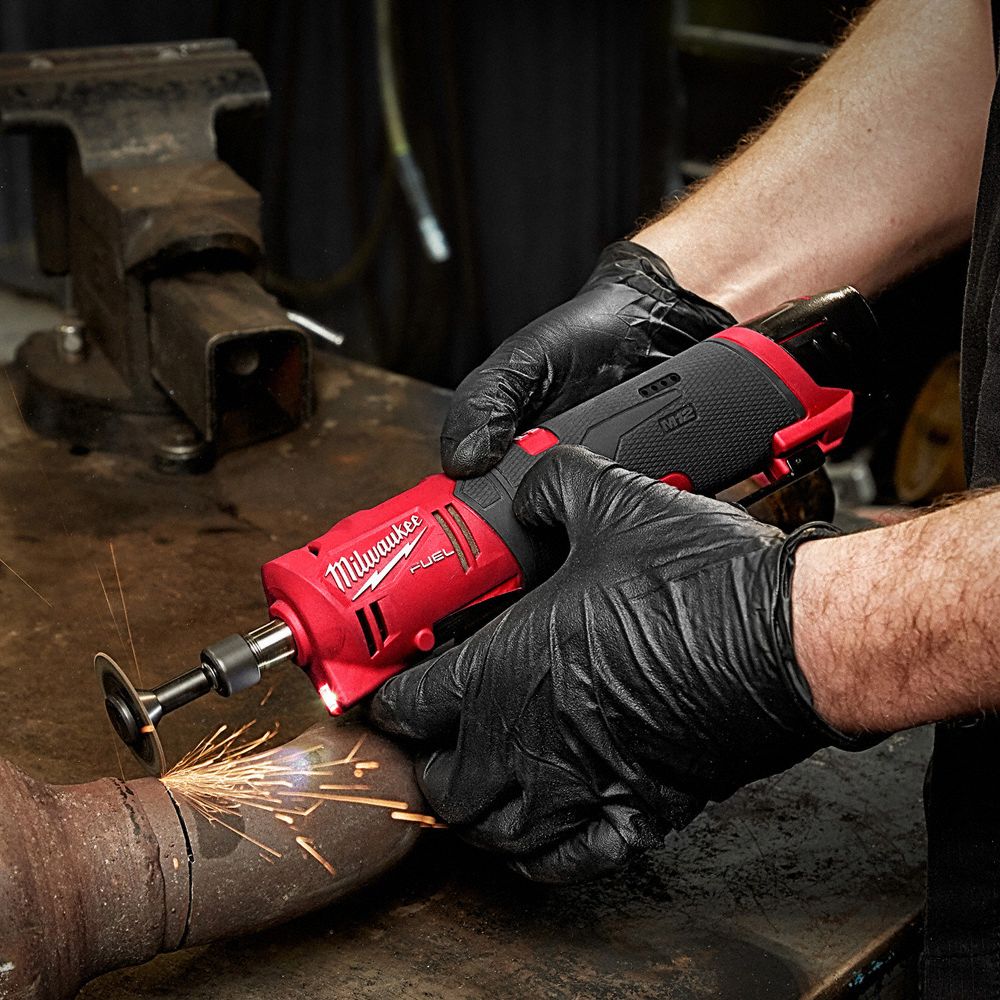 MILWAUKEE Die Grinder: 20,000 RPM Max. Speed, Paddle, 1/4 in Collet ...