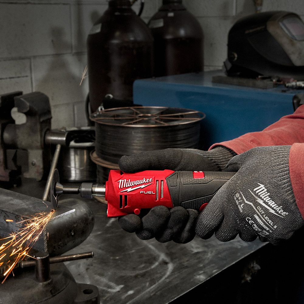 MILWAUKEE Die Grinder: 20,000 RPM Max. Speed, Paddle, 1/4 in Collet ...