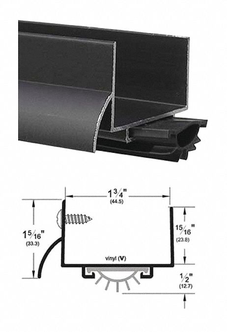 PEMKO, Aluminum, 36 in Lg, Door Shoe - 56HK80|216DV36 - Grainger