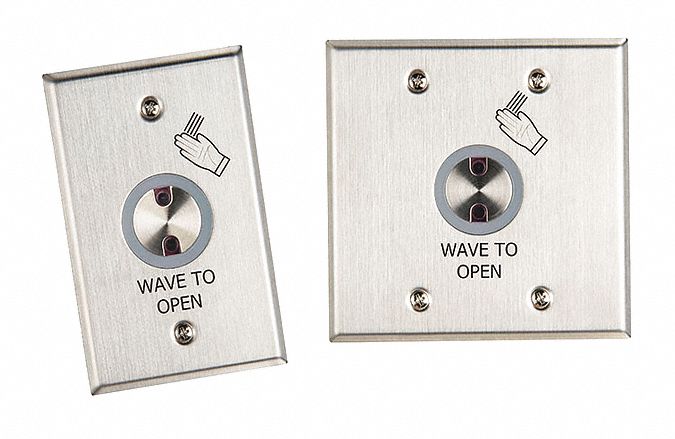 RECORD, ADA Compliant, Wave-to-Open Touch Plate - 56HM22|W5-670 - Grainger