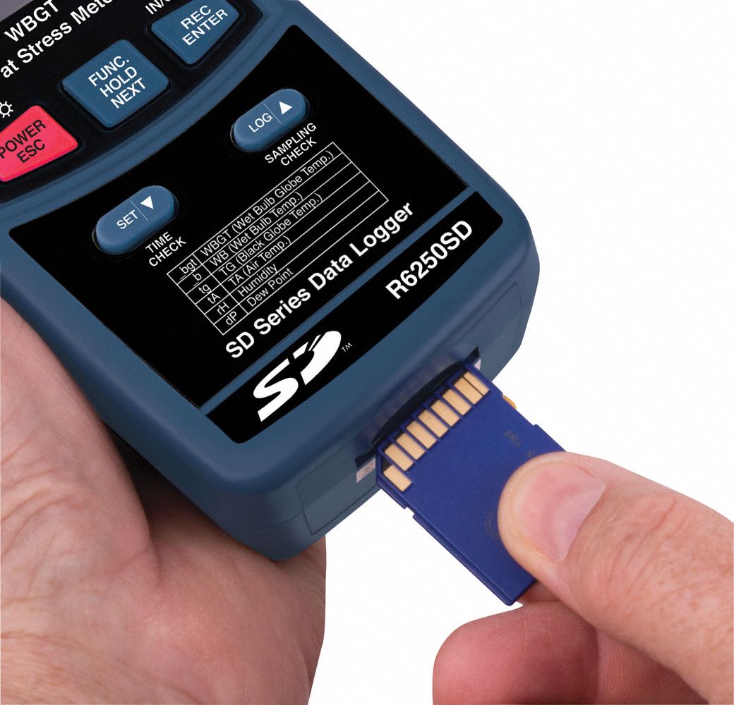 REED INSTRUMENTS Heat Stress Monitor: 2.9 in Globe Dia., 32° to 176°F ...