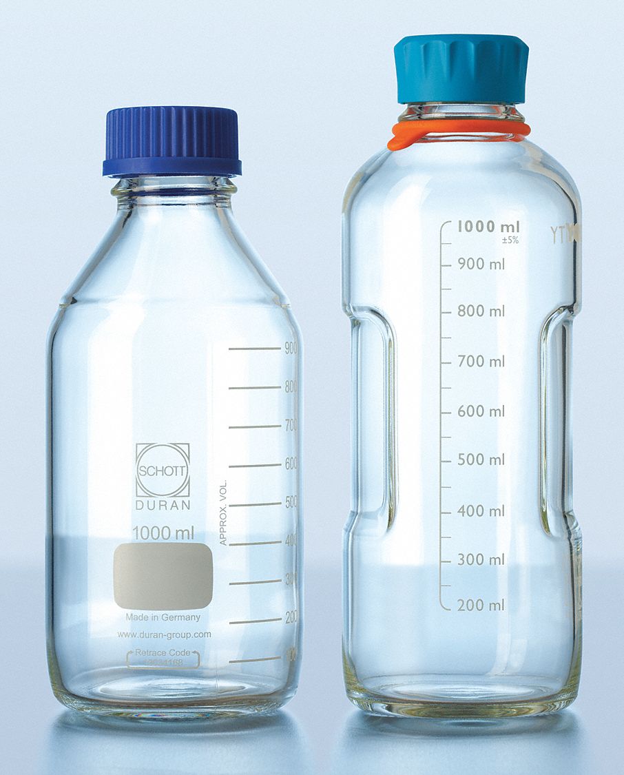Borosilicate Glass, 1 L Capacity - mL, Bottle - 56HT58|218815457 - Grainger