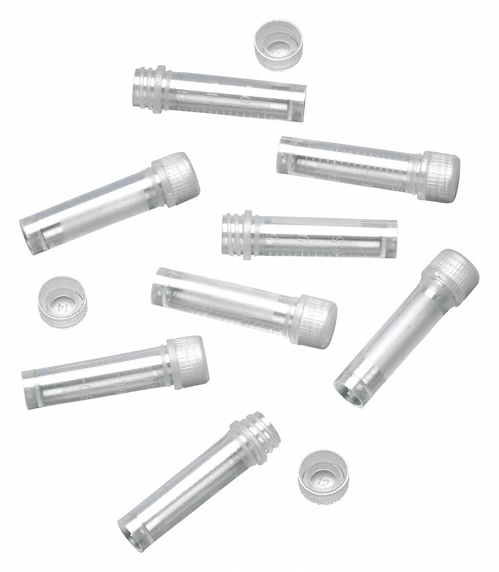 Polypropylene, 0.07 oz Capacity - oz, Test Tube - 56HV69|HS10060 - Grainger