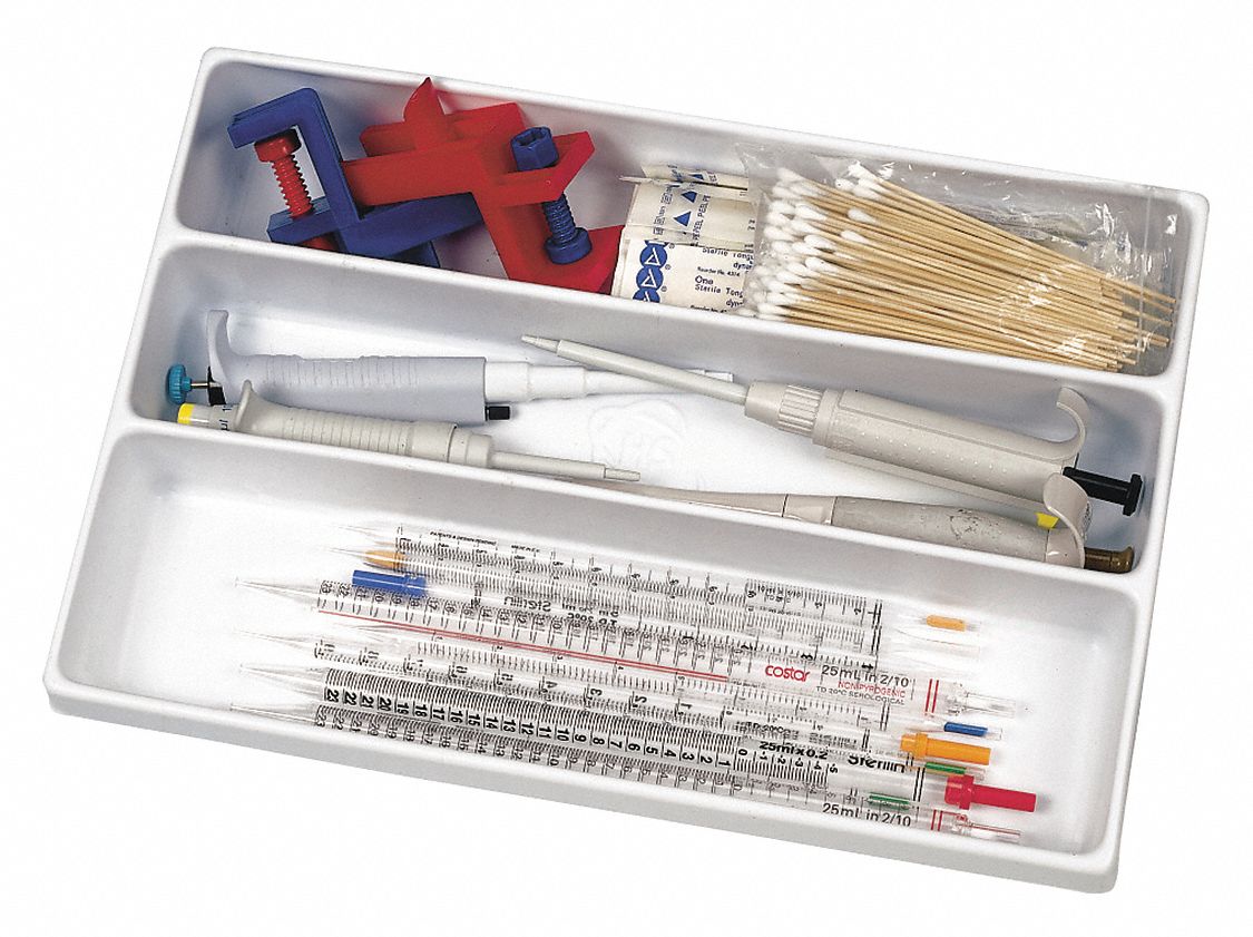 12 1/8 in Overall Wd, 2 1/2 in Overall Ht, Drawer Organizer - 56HW16 ...