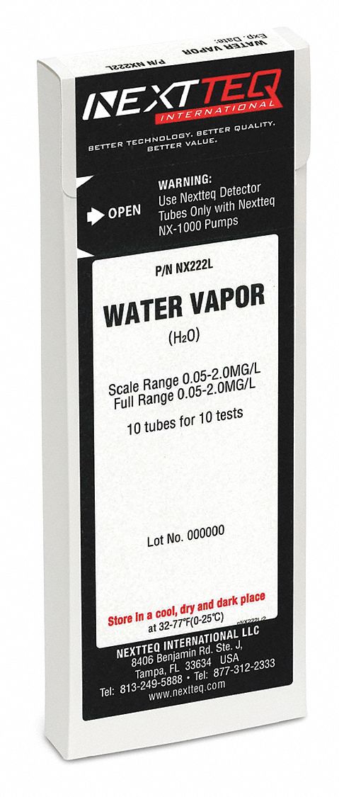 NEXTTEQ, NEXTEQ NX-1000, H2O, Detector Tube - 56HW67|NX222L - Grainger