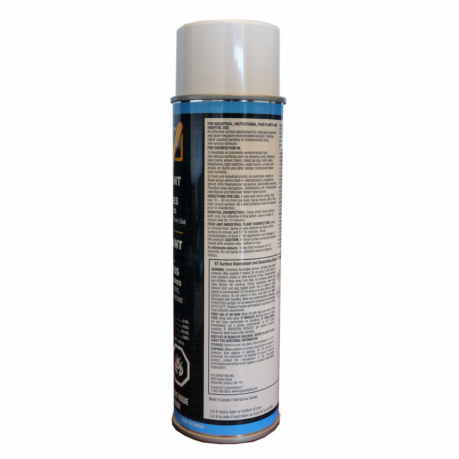 WORX Disinfectant: Aerosol Spray Can, 15 oz Container Size, Ready to ...