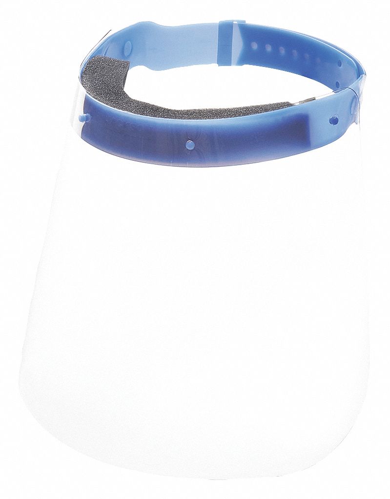 JACKSON SAFETY REUSABLE SPLASH FACESHIELD, HEADBAND, PINLOCK, BLUE ...