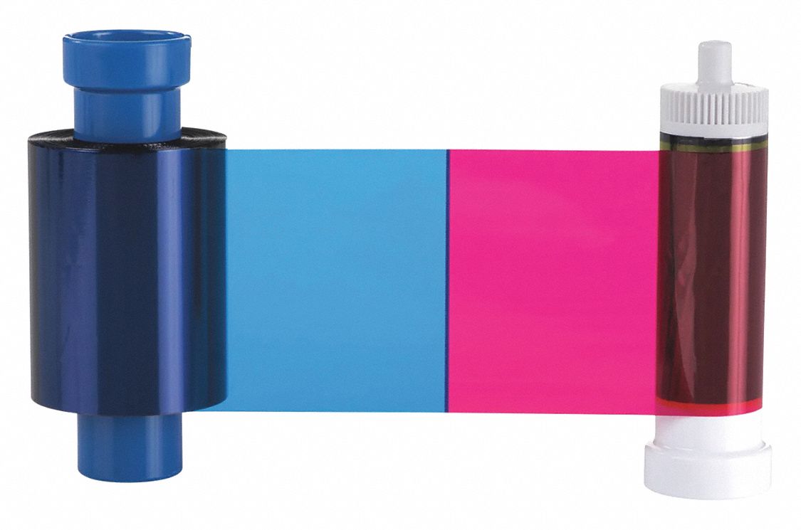 Full Color, 250 Prints per Roll, ID Card Printer Ribbon - 56JH24 ...
