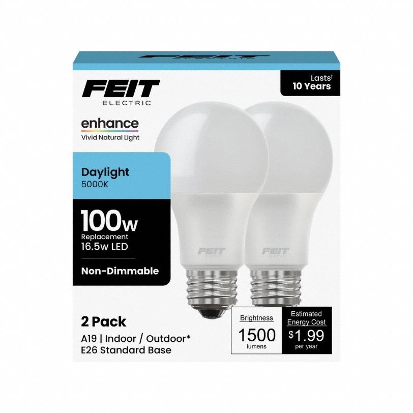 FEIT ELECTRIC, Medium Screw (E26), LED, Compact LED Bulb - 56JH60|OM100 ...