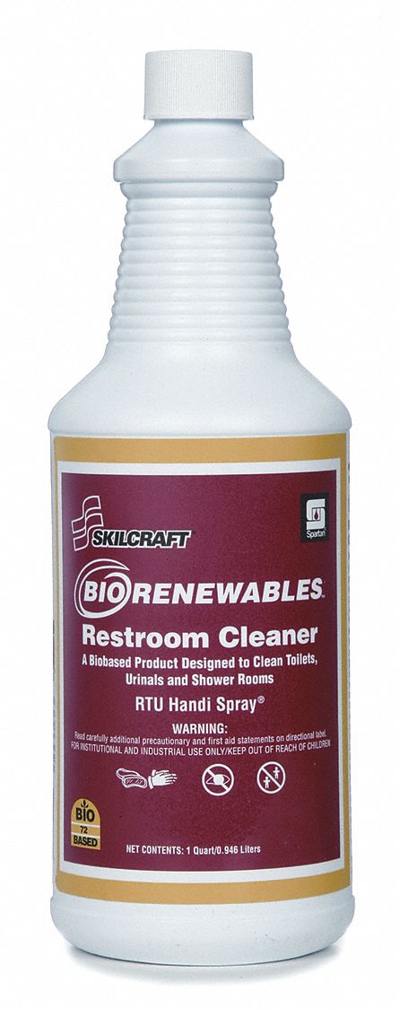 SKILCRAFT, Trigger Spray Bottle, 32 oz Container Size, Bathroom Cleaner ...