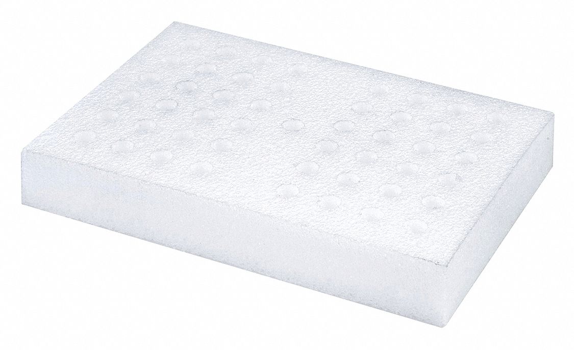 Foam, White, Tube Rack - 56JM72|2300 - Grainger