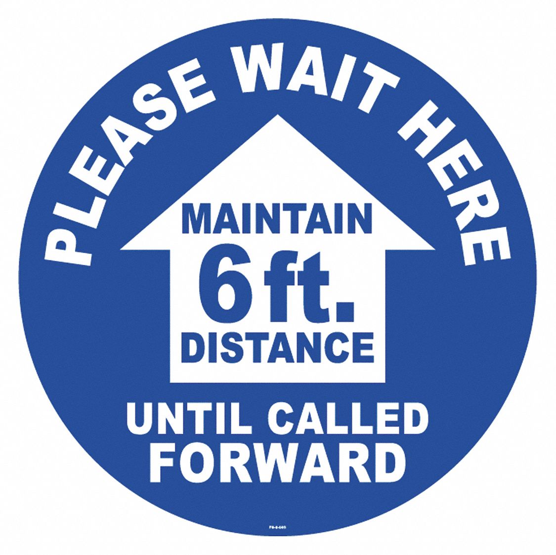 8 in x 8 in Nominal Sign Size, Vinyl, Floor Sign - 56JR59|FS-8-503 ...