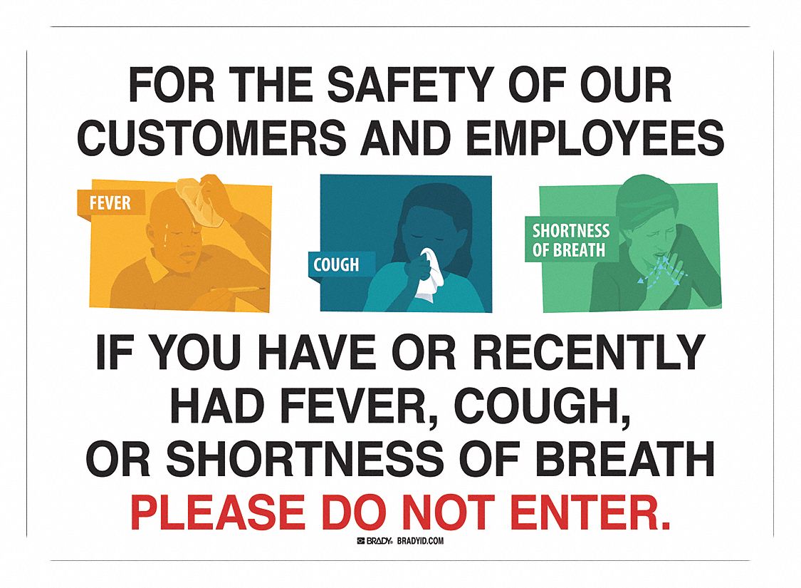 7 in x 10 in Nominal Sign Size, Polyester, For The Safety Of Our ...