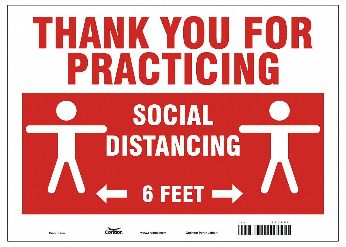 CONDOR Thank You For Practicing Sign - Safety Signs - WWG56JT97 ...