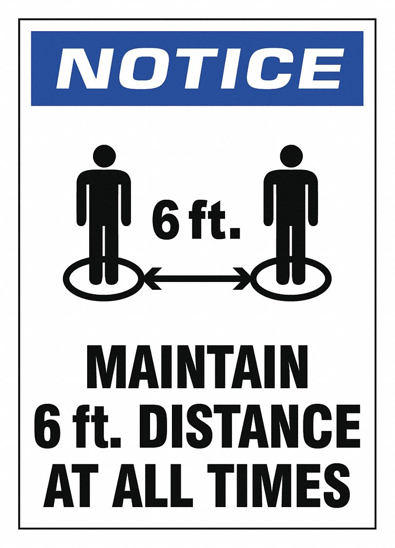 10 in x 7 in Nominal Sign Size, Adhesive Surface Sign Mounting ...