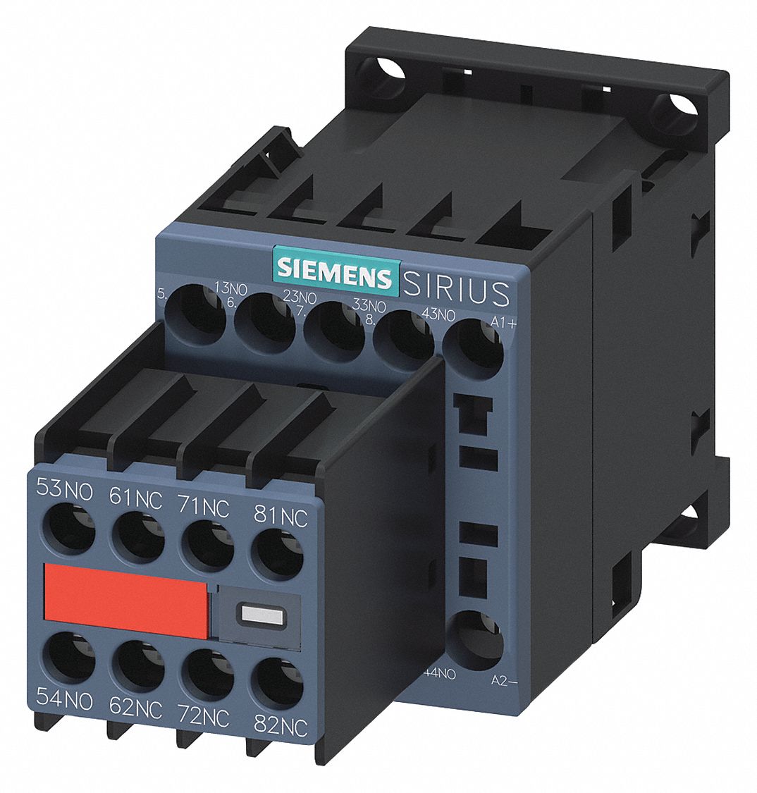 SIEMENS, DIN-Rail & Surface Relay Mounting, 24V DC Coil Volt, IEC ...