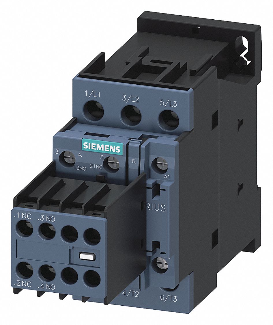 SIEMENS, Non-Reversing, 3 Poles, IEC Power Contactor - 56JW61 ...