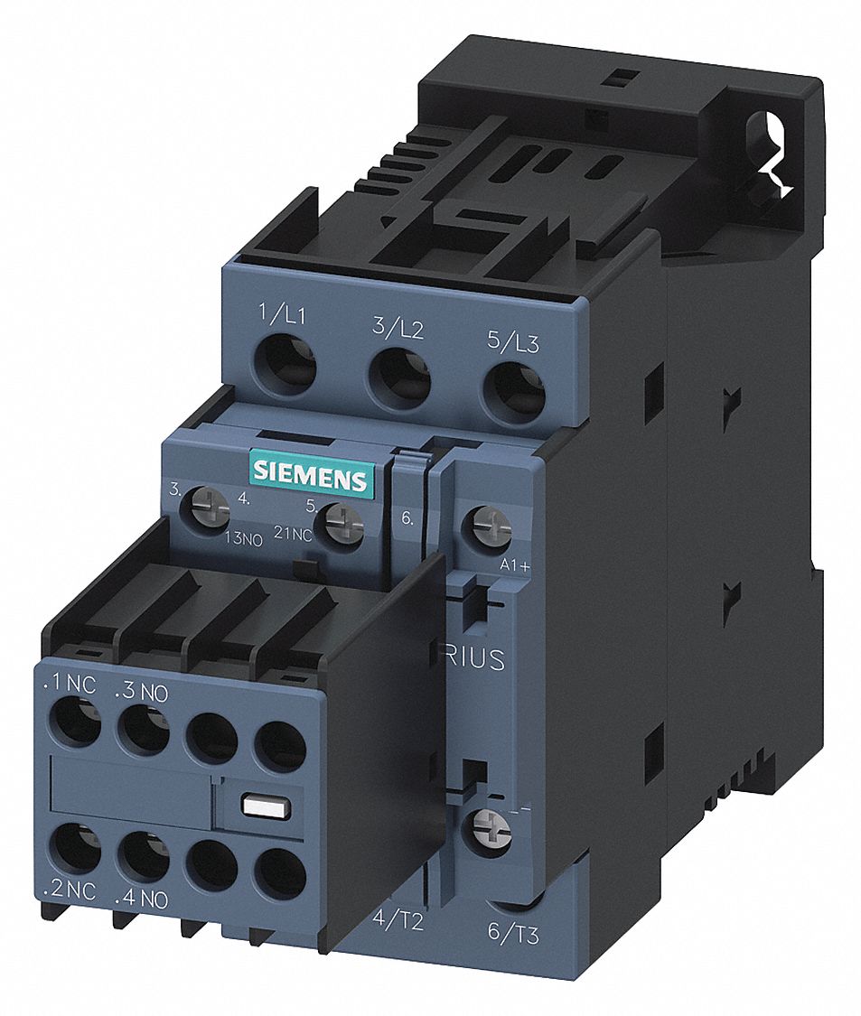 SIEMENS, Non-Reversing, 3 Poles, IEC Power Contactor - 56JW73 ...