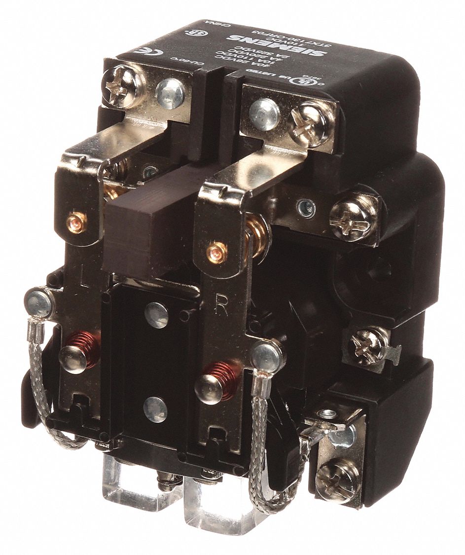 SIEMENS, Surface Mounted, 40 A Current Rating, Open Power Relay ...