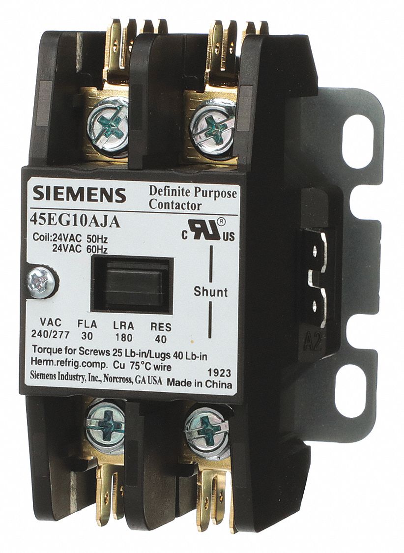 SIEMENS, 1 + N Poles, 480V AC, Definite Purpose Magnetic Contactor ...