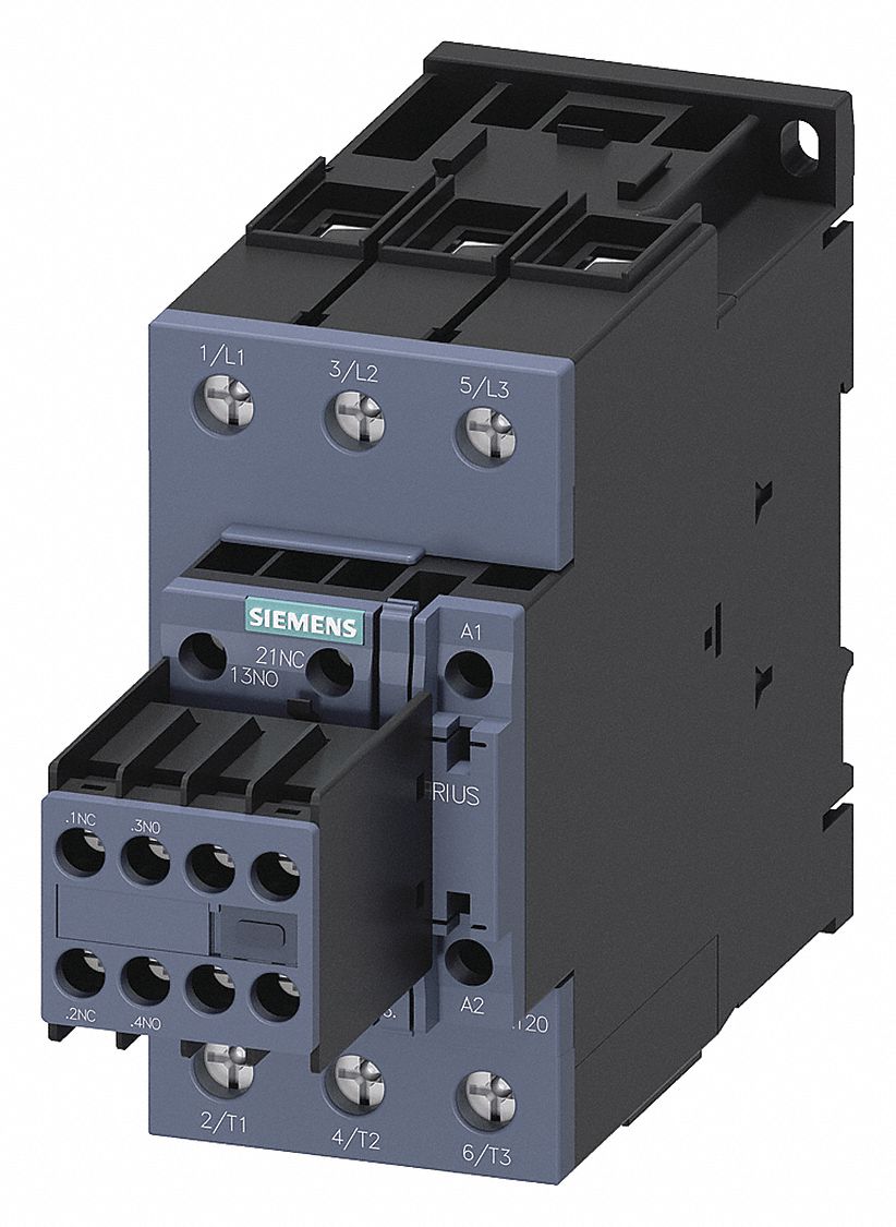 SIEMENS, Non-Reversing, 3 Poles, IEC Power Contactor - 56JZ79 ...