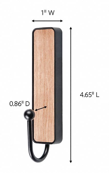 COMMAND, 5 lb Wt Capacity, 1 Points per Hook, Single Point Hook ...