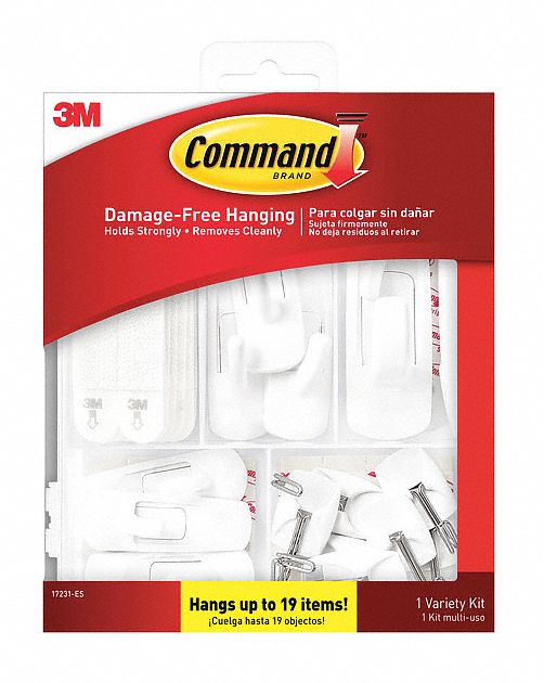 COMMAND, 1 Points per Hook, White, Utility Hook - 56KE73|17231-ES ...