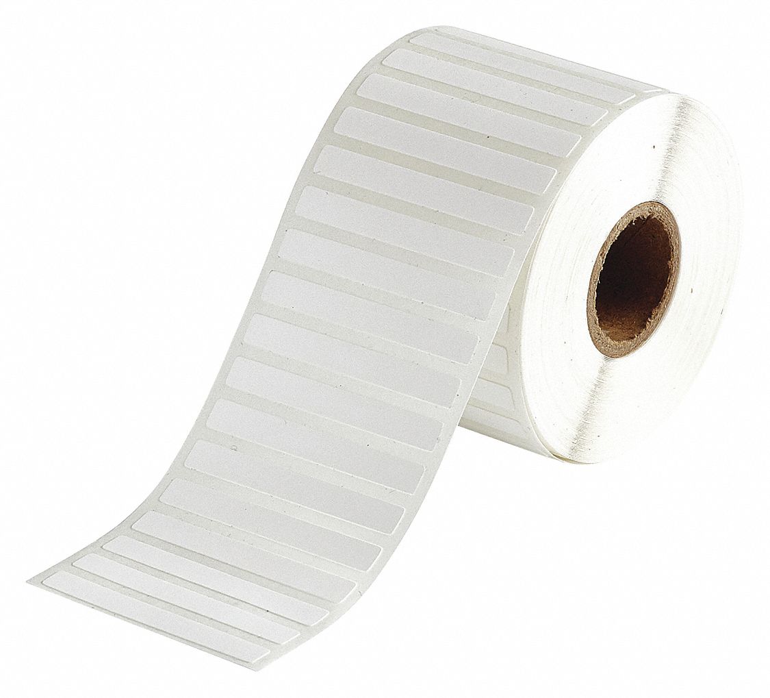 1/4 in x 2 in, Cryogenic Autoclavable Nylon, Precut Label Roll - 56KG31 ...