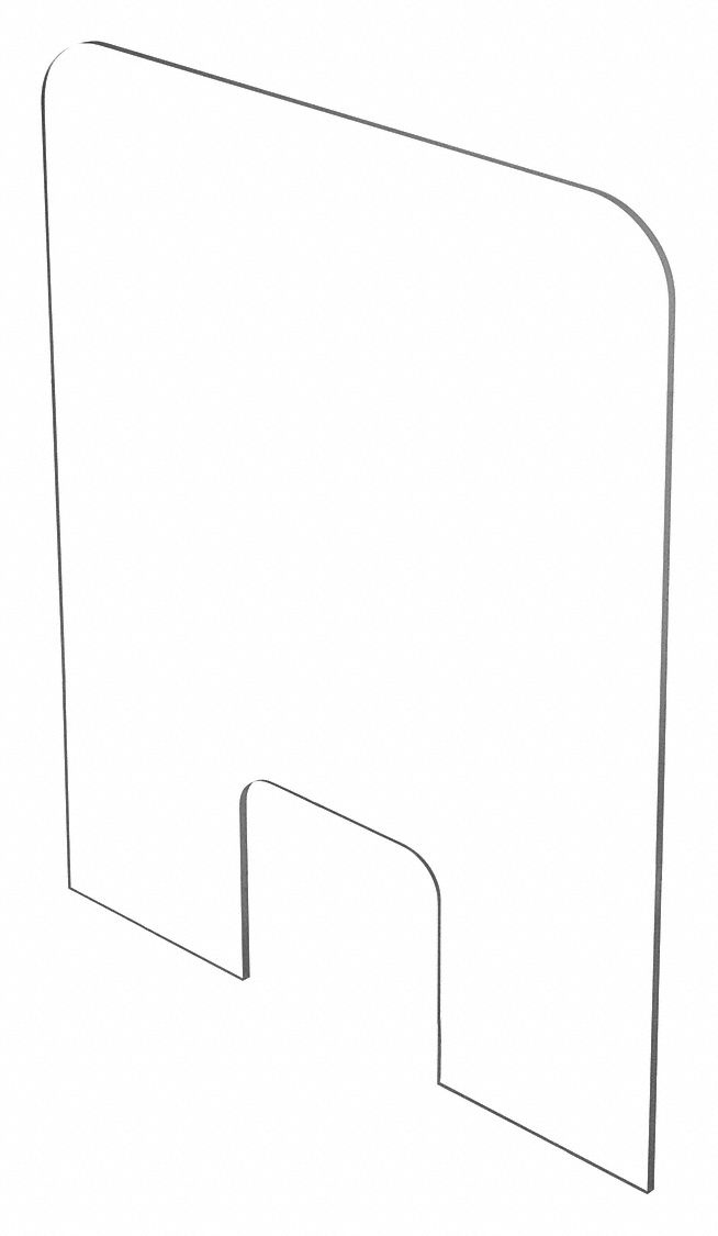 Plastic, 36 in Overall Ht, Clear Plastic Dividers with Small C - 56KW78 ...