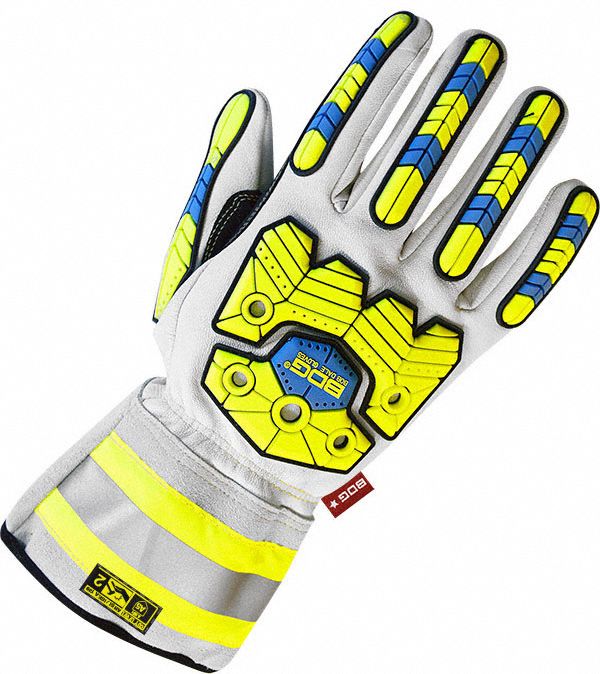 BDG Leather Gloves: S ( 7 ), ANSI Cut Level A5, ANSI Impact Level 2 ...