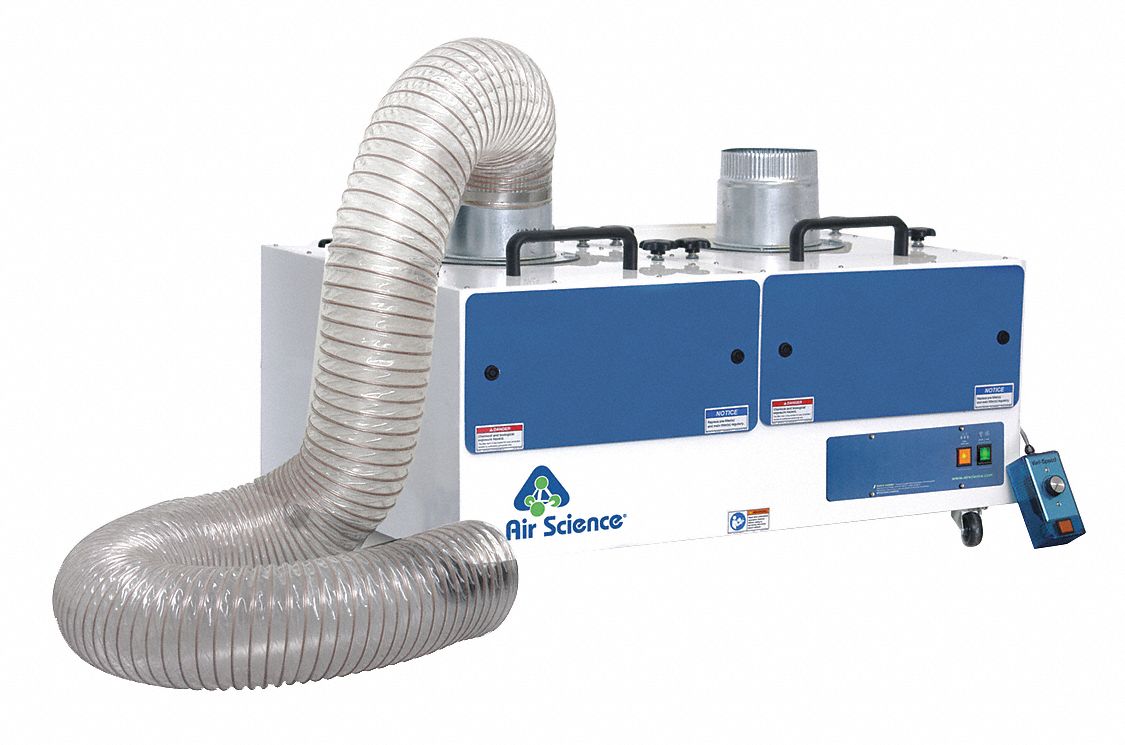 AIR SCIENCE, 18 in Overall Ht, 35 in Overall Wd, Fume Extractor ...