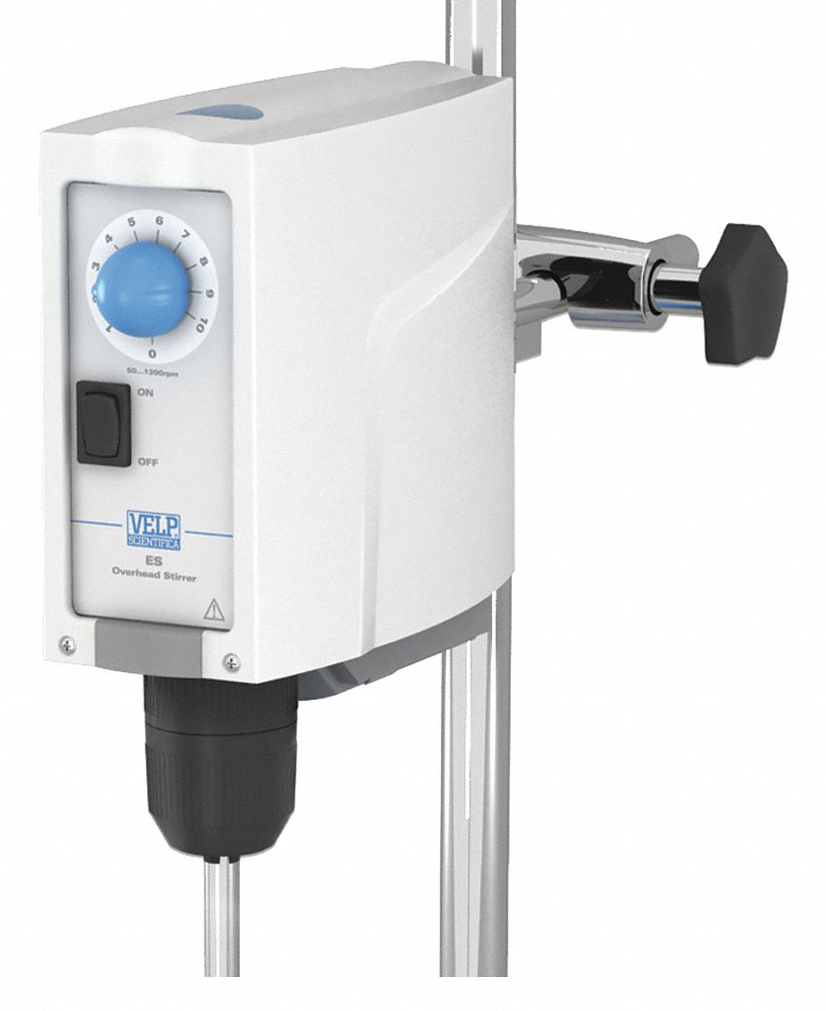 VELP SCIENTIFIC, 1,300 RPM Max Speed, 15 N-cm, Overhead Stirrer ...