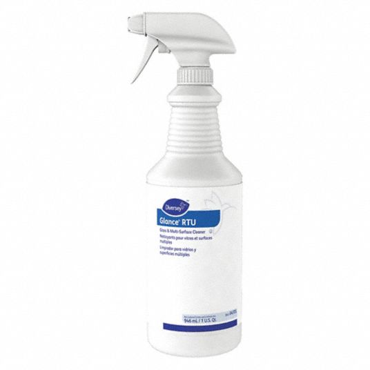 DIVERSEY, Liquid, Trigger Spray Bottle, Glass Cleaner - 56LL39|04705 ...