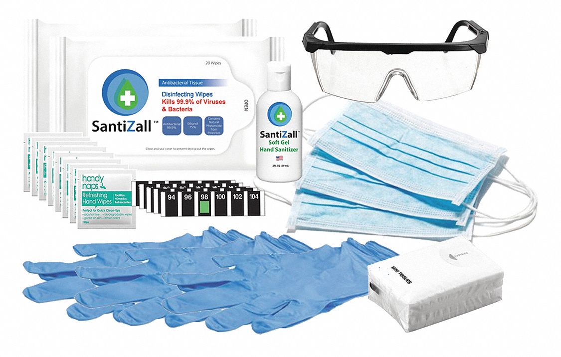 ZING, Large, 8 Components, Employee PPE Kit - 56LN48|7490 - Grainger