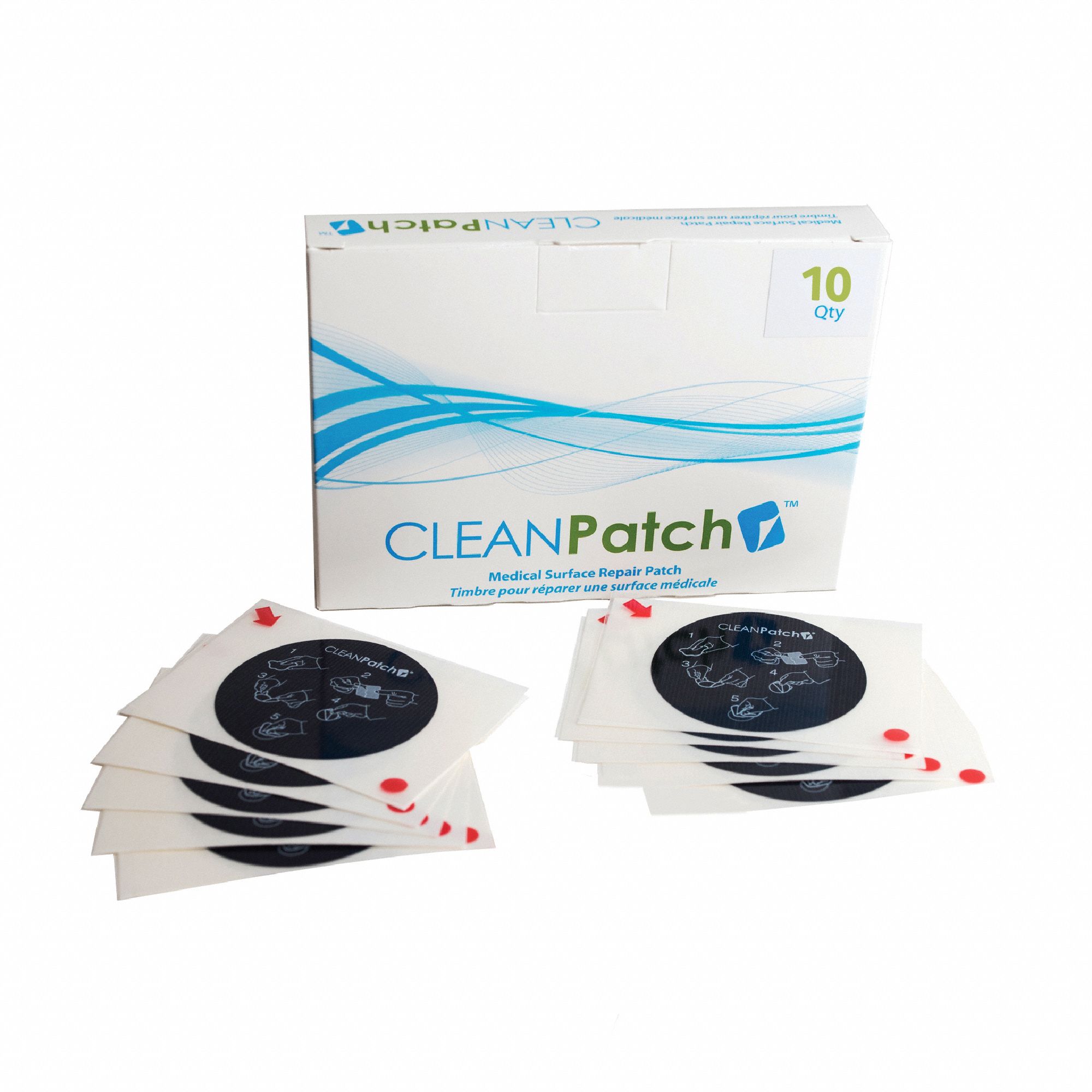 CLEAN PATCH, Round, 2 in Overall Lg, Mattress Repair Patch - 56LP06 ...