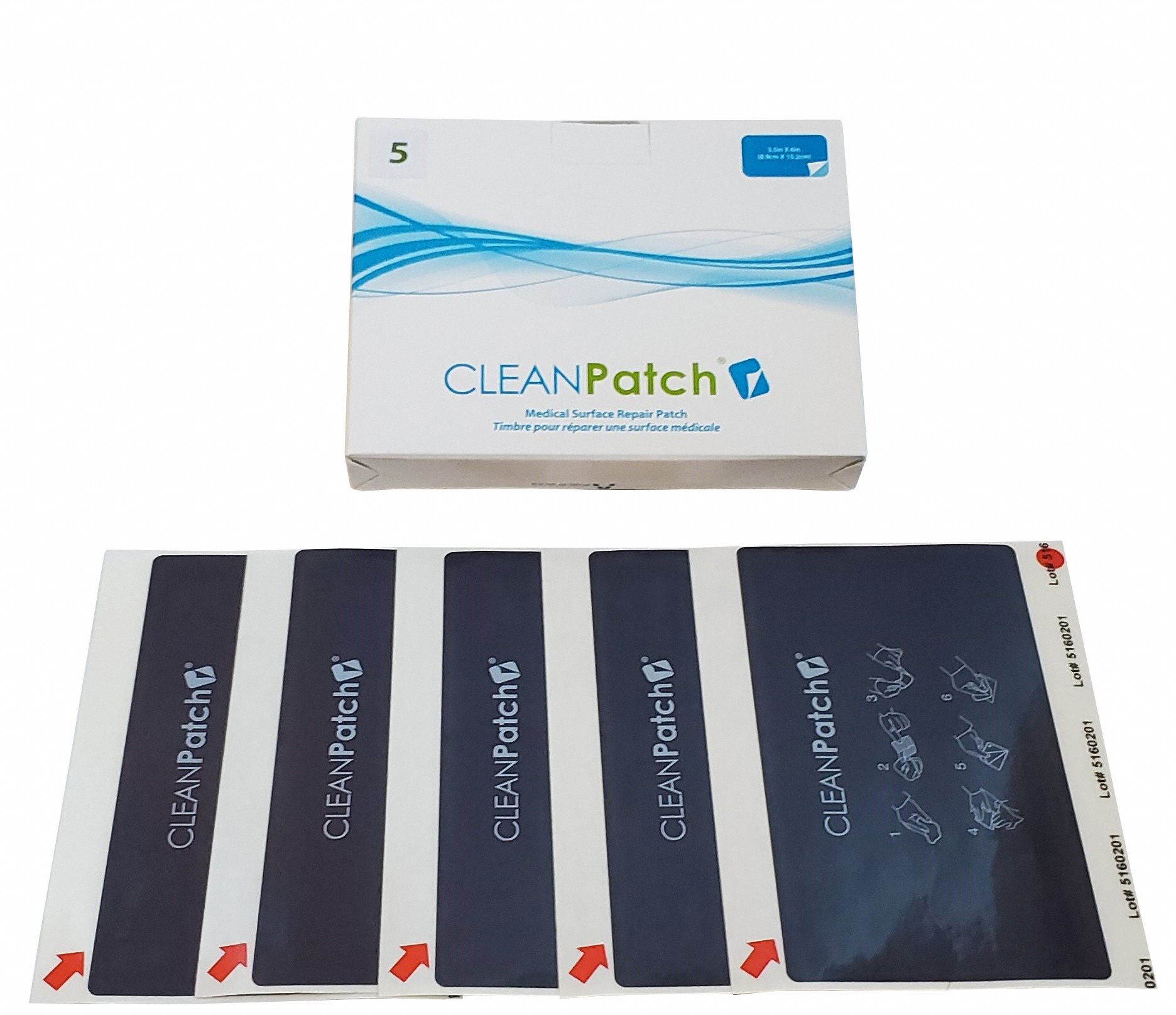 CLEAN PATCH, Rectangle, 3.5 in Overall Lg, Mattress Repair Patch ...