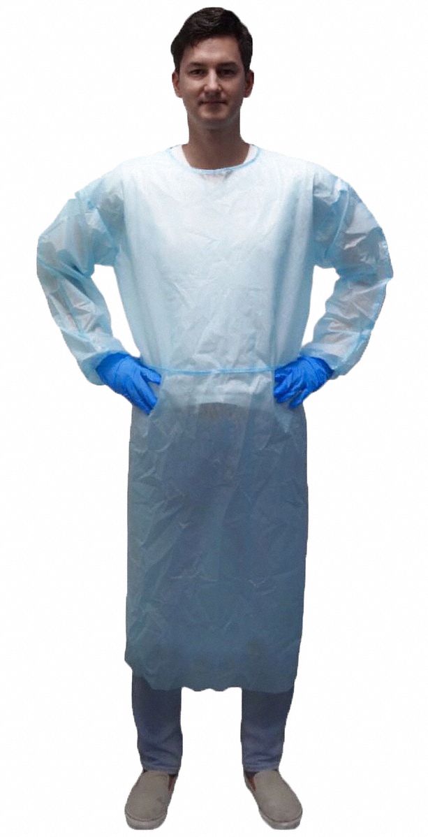 CONDOR, Elastic, Closed-Back Back, Gown - 56LV75|56LV75 - Grainger