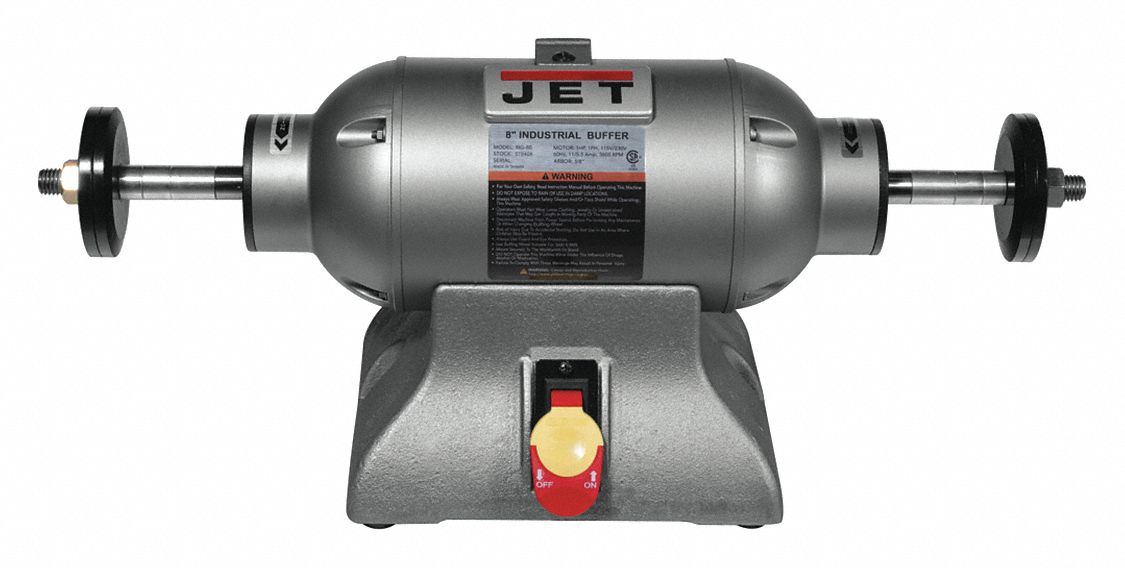 JET, 1 hp, 8 in Max Wheel Dia, Bench Buffers - 56LZ29|577408 - Grainger