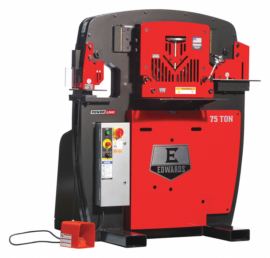 EDWARDS, 460V AC /Three-Phase, 4 Stations, Ironworker - 56LZ80|ED9-IW75 ...