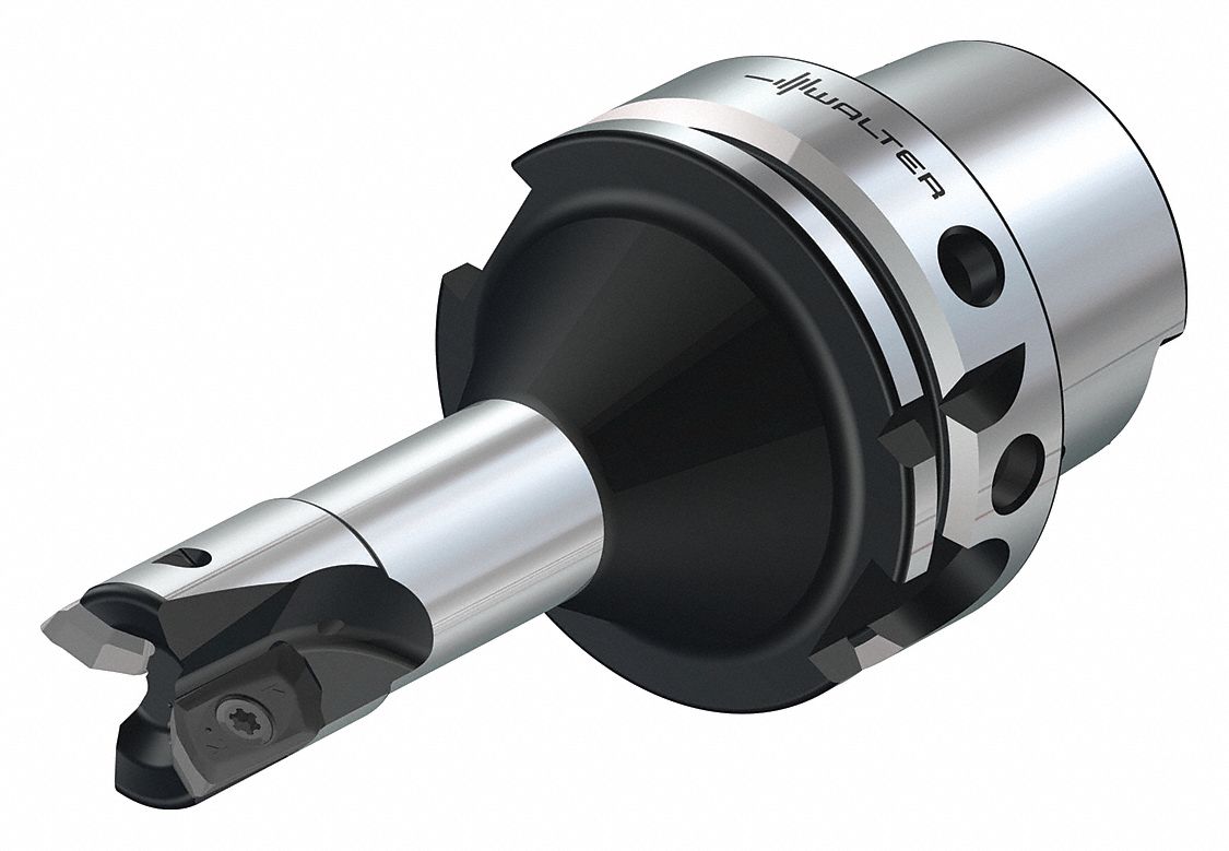 WALTER, 1 13/50 in Max. Cutting Dia., Taper, Indexable Square Shoulder ...