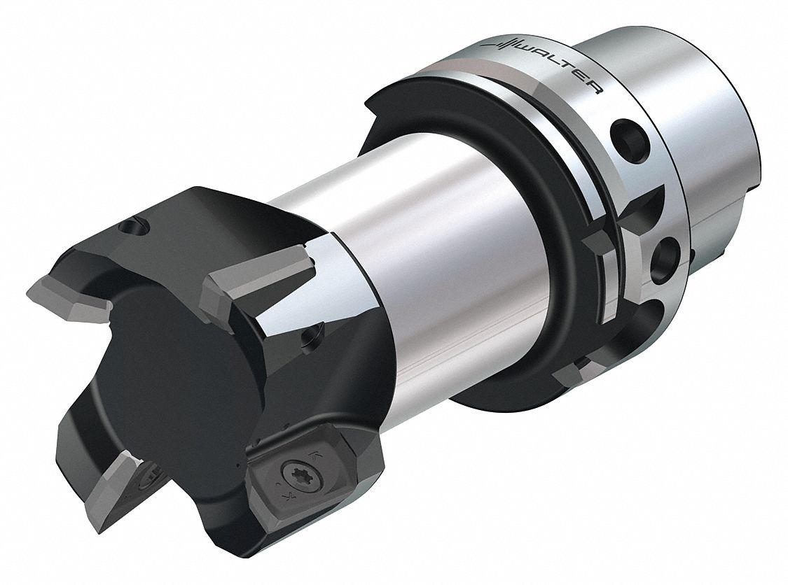 WALTER, 2 12/25 in Max. Cutting Dia., Taper, Indexable Square Shoulder ...