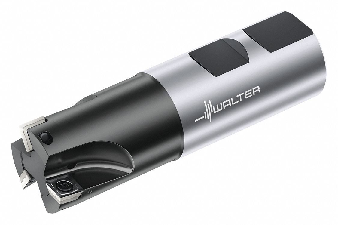 WALTER, 1 1/4 in Max. Cutting Dia., Weldon Flat, Indexable Square ...