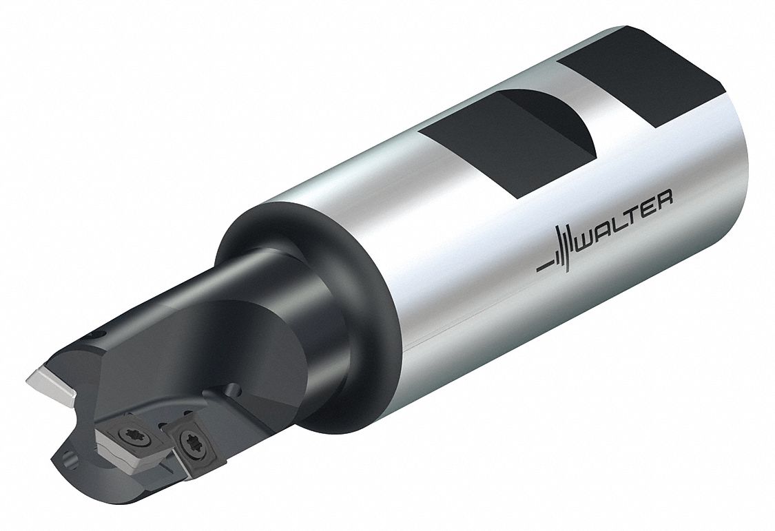 WALTER, 3/4 in Max. Cutting Dia., Weldon Flat, Indexable Square ...