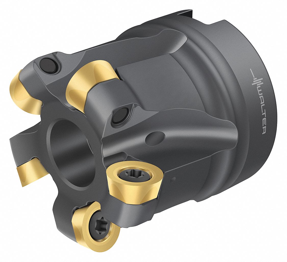 WALTER, 1.5750 in Max. Cutting Dia., 5/8 in Arbor Dia., Indexable Face ...