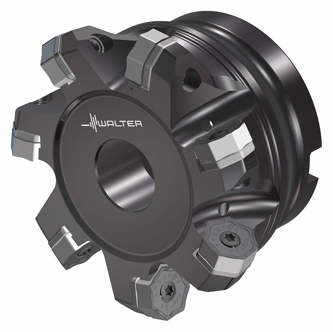 WALTER, 3.5350 in Max. Cutting Dia., 1.0630 in Arbor Dia., Indexable ...