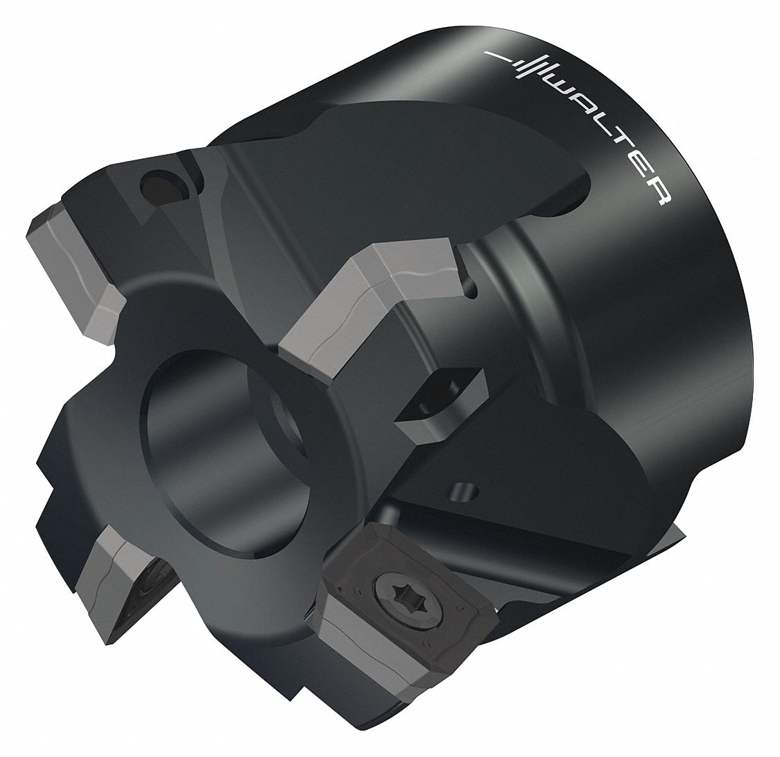 WALTER, 2 in Max. Cutting Dia., 3/4 in Arbor Dia., Indexable Face Mill ...
