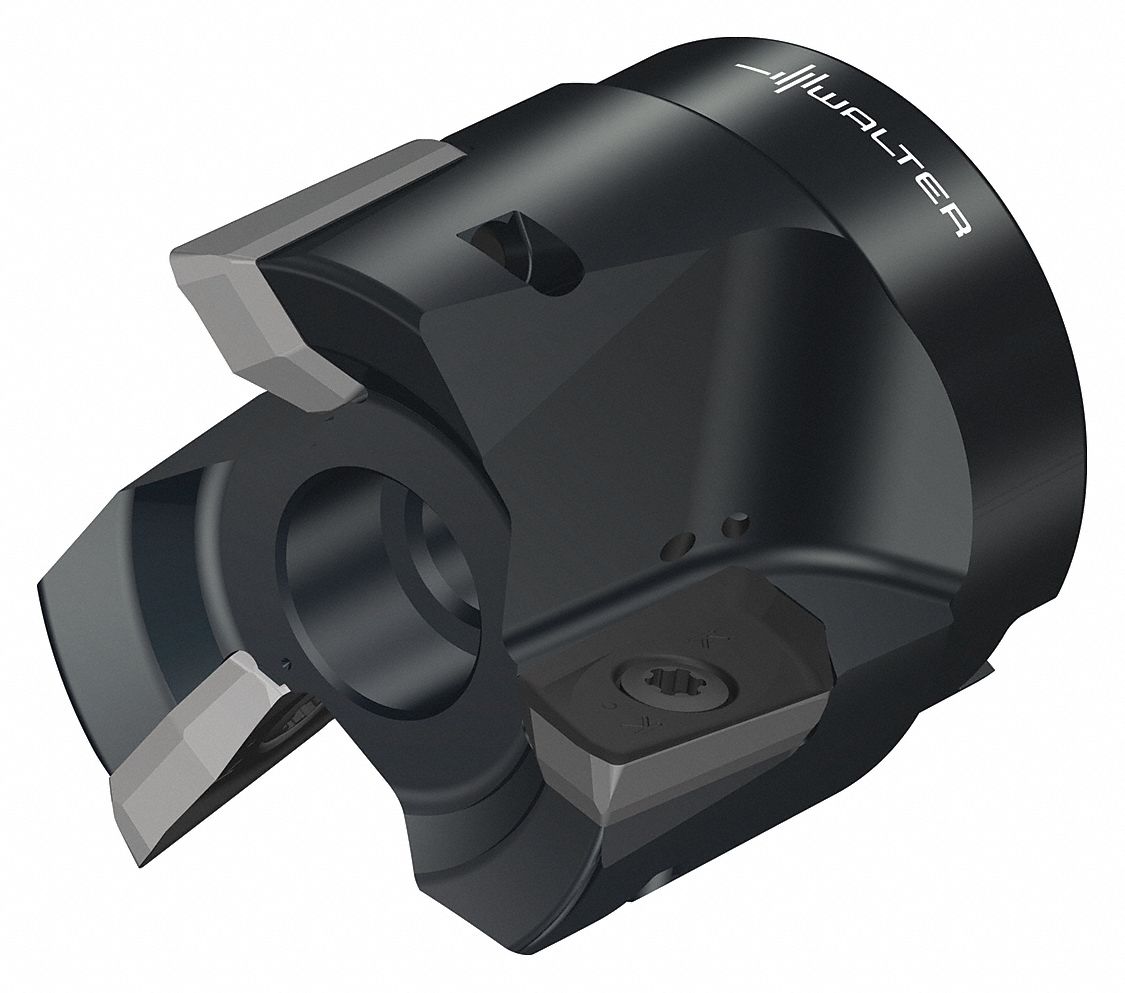 WALTER, 2 in Max. Cutting Dia., 3/4 in Arbor Dia., Indexable Face Mill ...