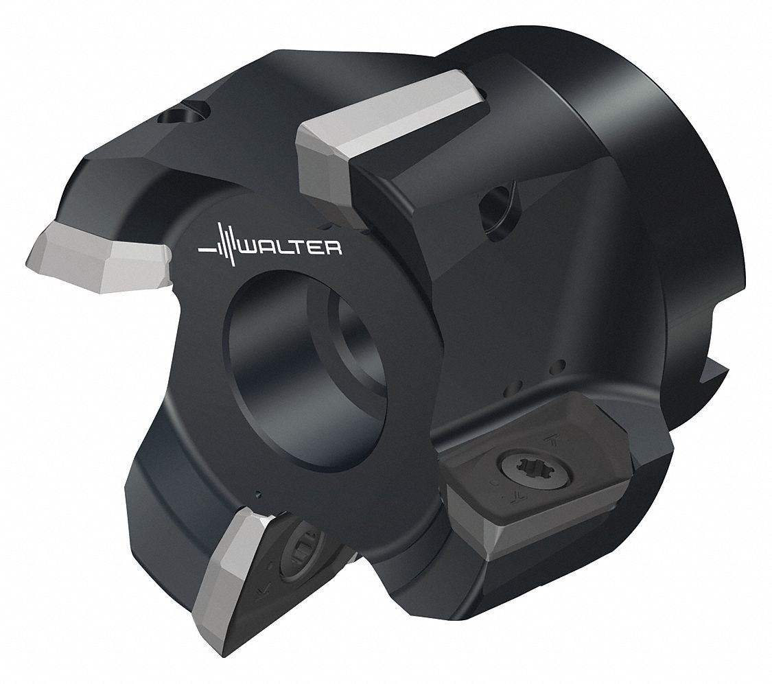 WALTER, 2-1/2 in Max. Cutting Dia., 1 in Arbor Dia., Indexable Face ...